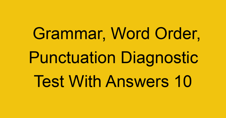 English Grammar MCQ Test With Answers Advanced - 13