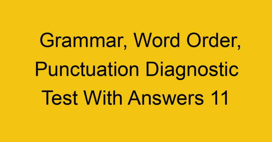English Grammar MCQ Test With Answers Advanced - 12