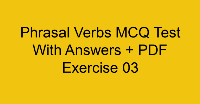 Advanced Vocabulary Test 2 - ESL Vocabulary Exercises