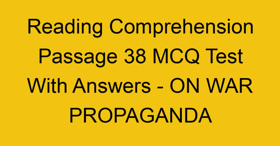 Reading Comprehension Passage 40 MCQ Test With Answers - READ ON ART