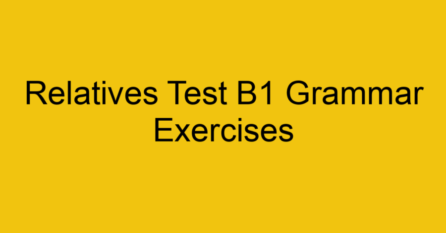 A2 B1 Level Grammar Tests - English Tests Online