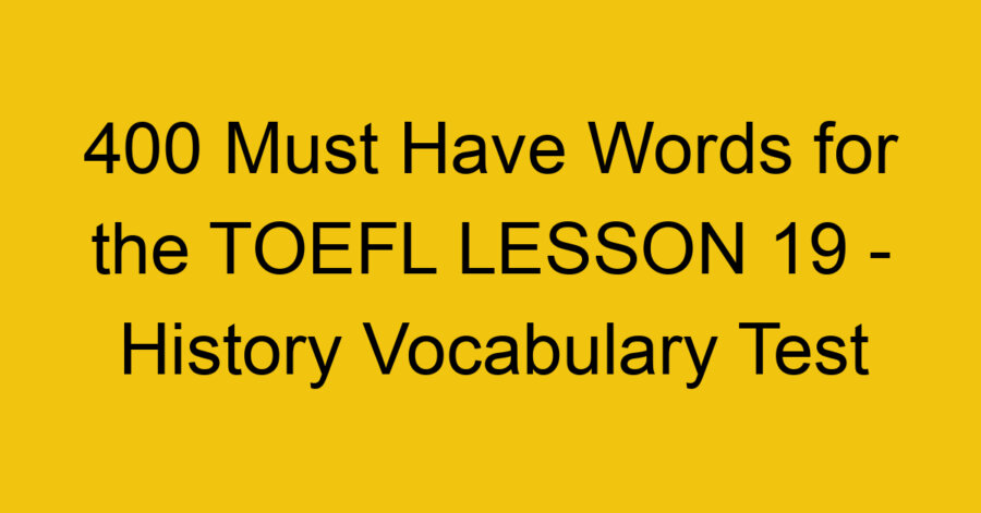 400 Must Have Words for the TOEFL LESSON 21 - Wealth and Social Class ...